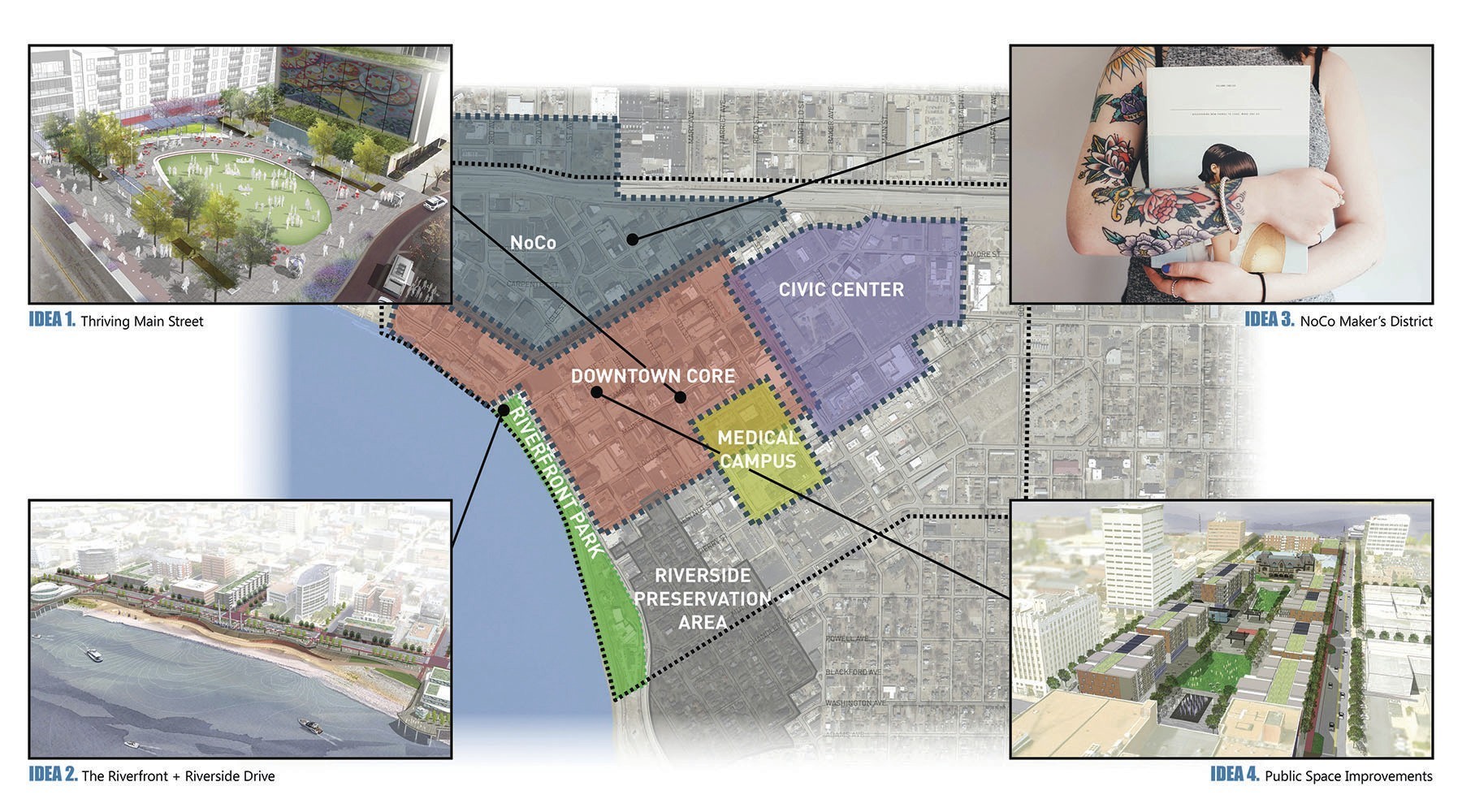 Evansville Downtown Master Plan | Civic | Work | Hafer